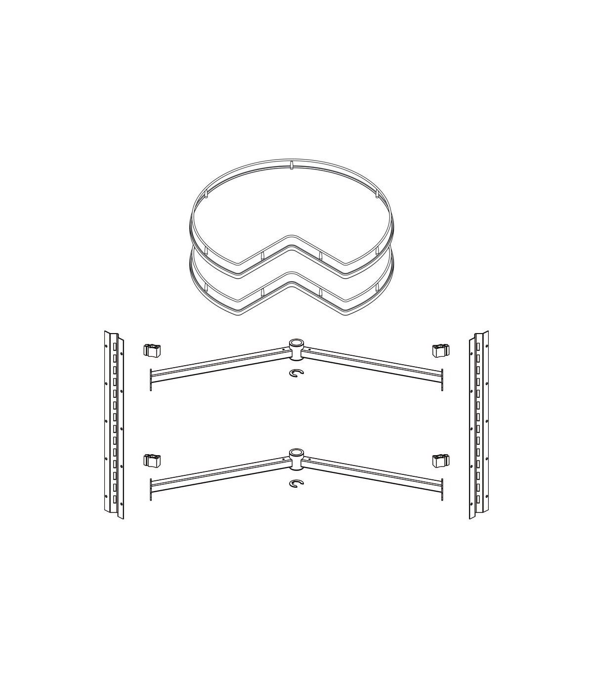 Vauth Sagel VS COR Wheel Pro Premea Anti-Slip Corner Basket - Hardware ...