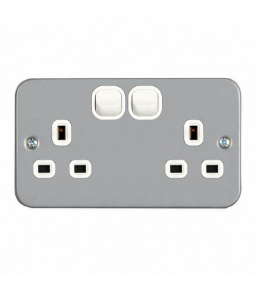 2 Gang Metal Clad Socket