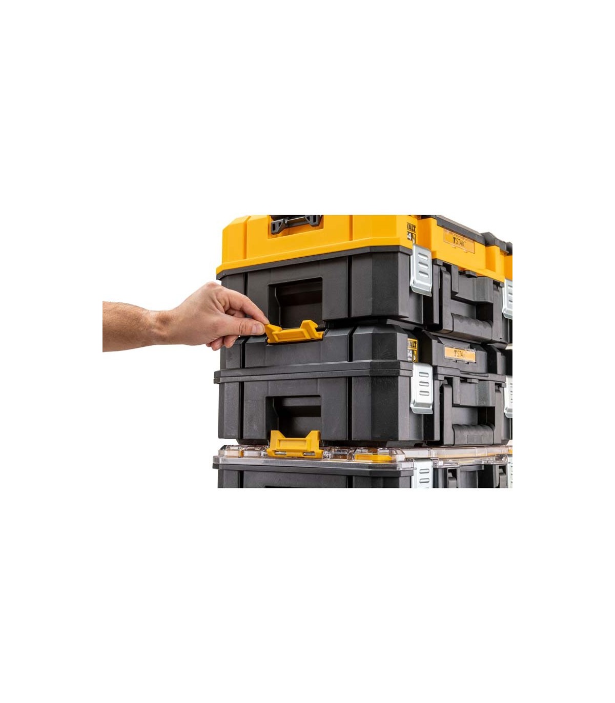 DeWalt TSTAK IP54 Shallow Plastic Tool Box - Hardware Specialist