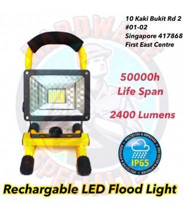30 Watt LED Rechargeable Flood Light - Hardware Specialist