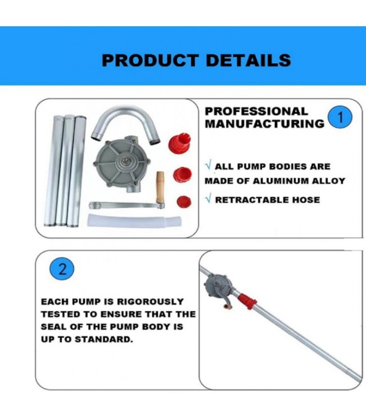 Hardware Specialist Hand Operated Rotary Oil Drum Pump - Hardware ...