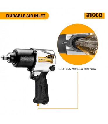 Ingco AIW12562 1/2" Square Drive Air Impact Wrench - Hardware Specialist