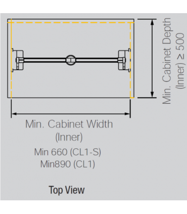 ecoWare Luxury Wardrobe Clothes Lift With Soft Close - Hardware Specialist