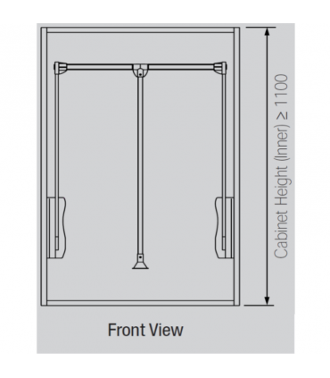 ecoWare Luxury Wardrobe Clothes Lift With Soft Close - Hardware Specialist