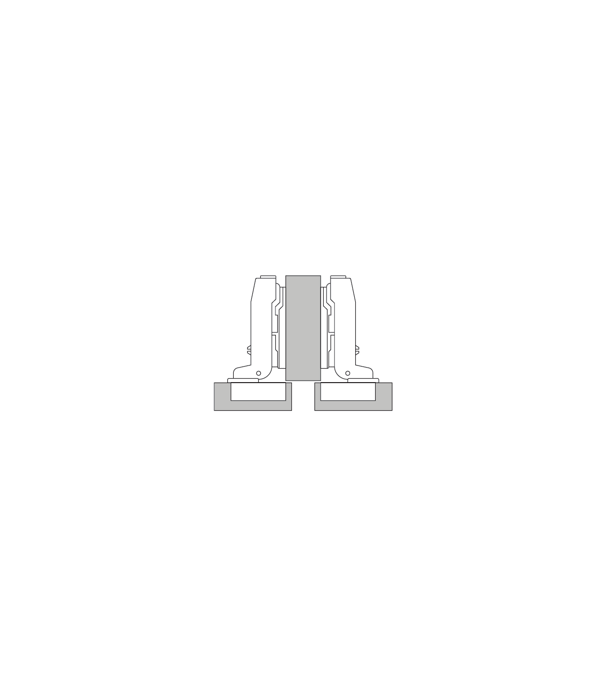 ecoWare SUS304 Grade Air Pressure Conceal Hinge with Clip-On Design - 4 ...