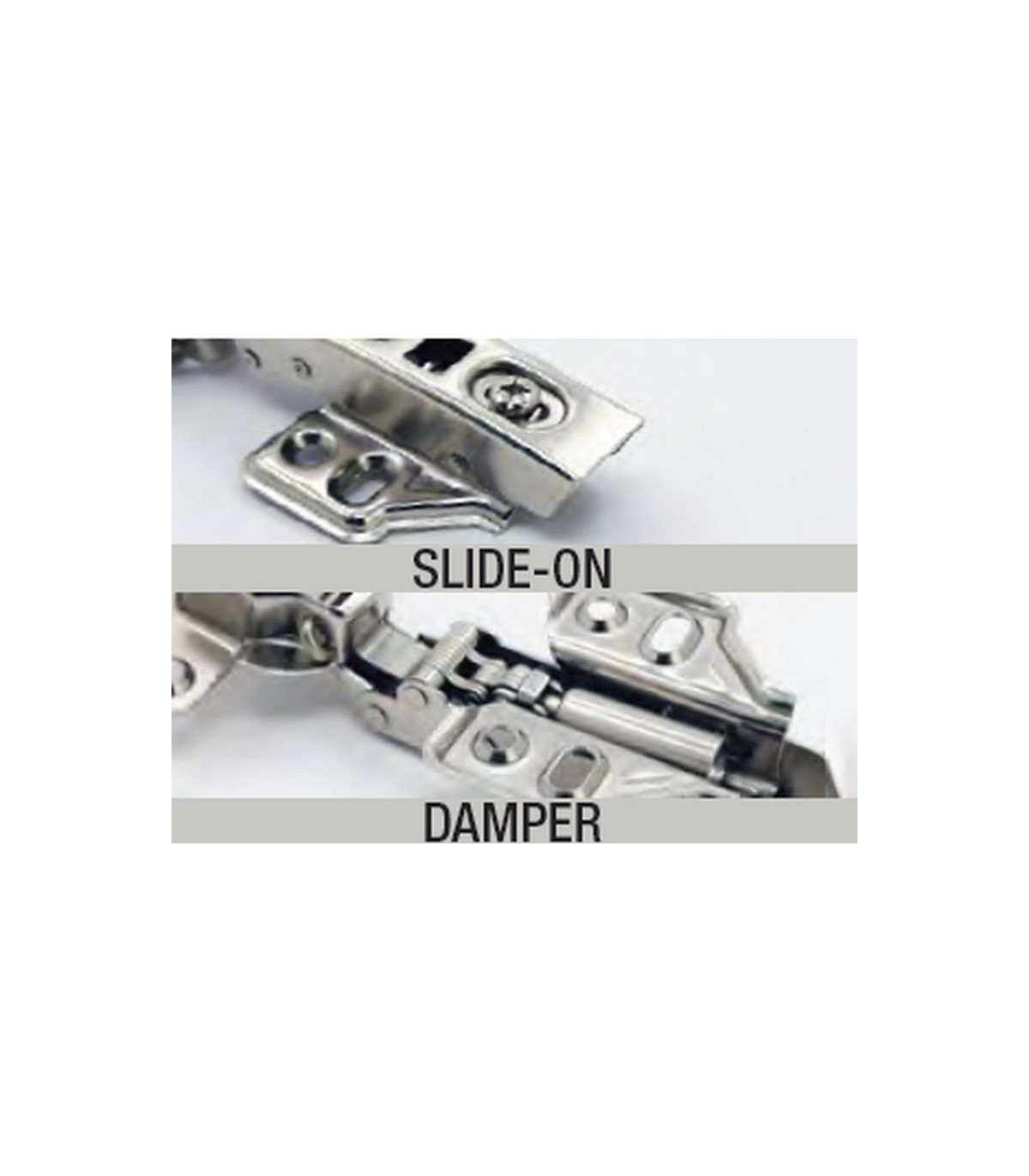 ecoWare 0mm 90° Open Air Pressure Conceal Hinge with Slide-On Design ...