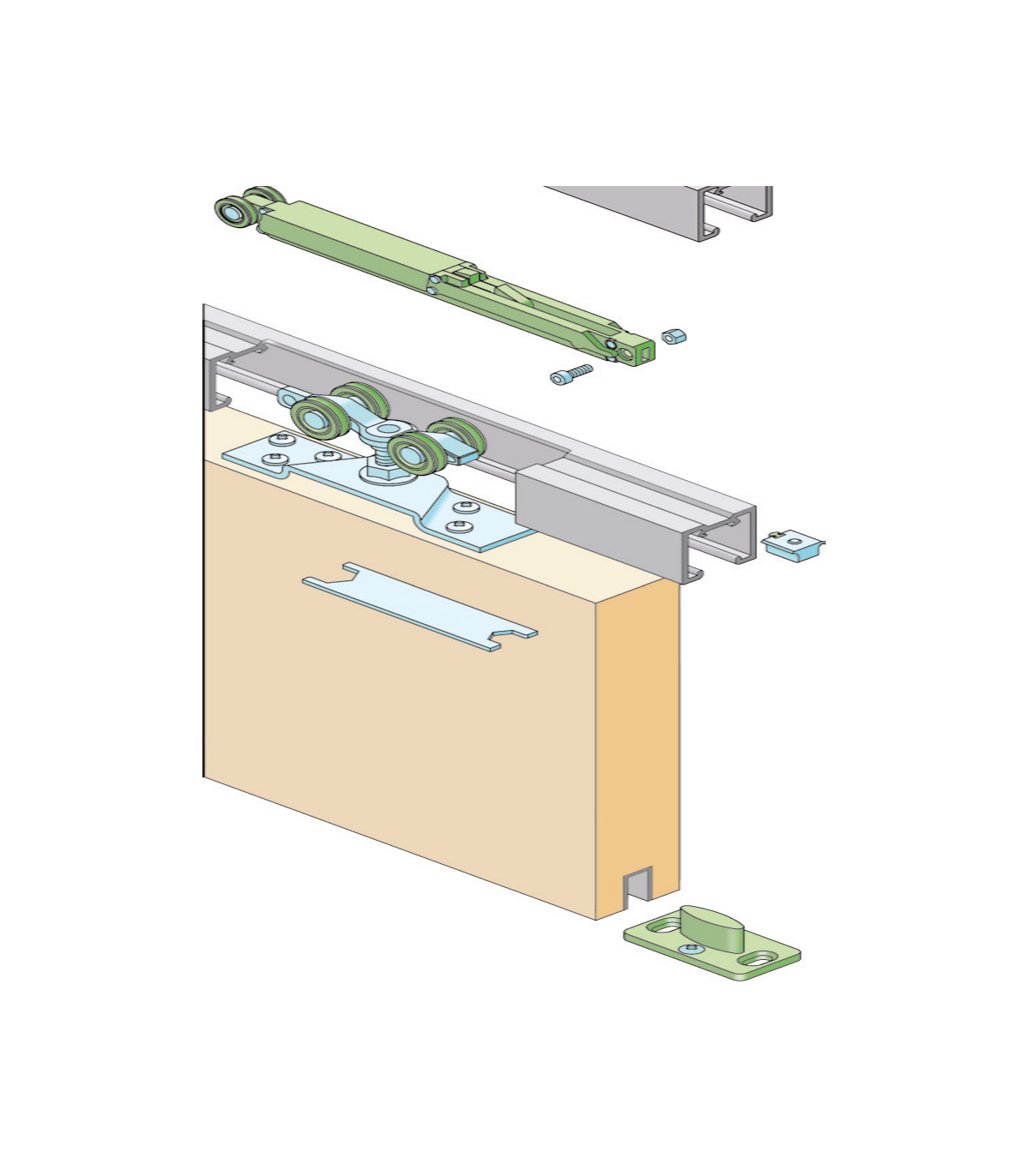 Ecoware SISCO 0196 Aluminium Track- Hardware Specialist