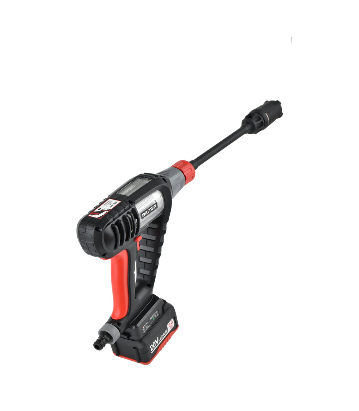 Beiter 20V Lithium-Ion Hydro Gun Car Wash Cordless Pressure Washer ...
