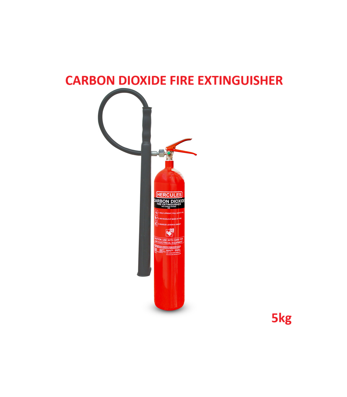 Hercules Carbon Dioxide Squeeze Lever Fire Extinguisher - Hardware ...