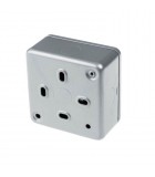 MK K2977ALM Metal Clad Plus 1 Gang DP 13A Switched Socket Outlet ...