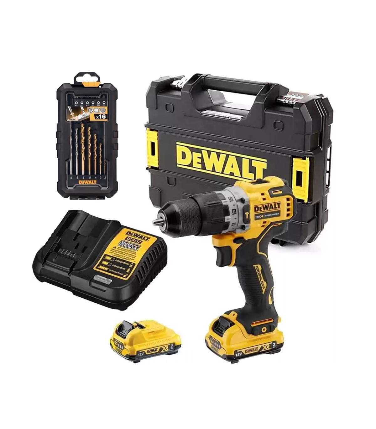 DeWalt DCD706D2A 12V Lithium-Ion Brushless Cordless Hammer Drill Driver ...
