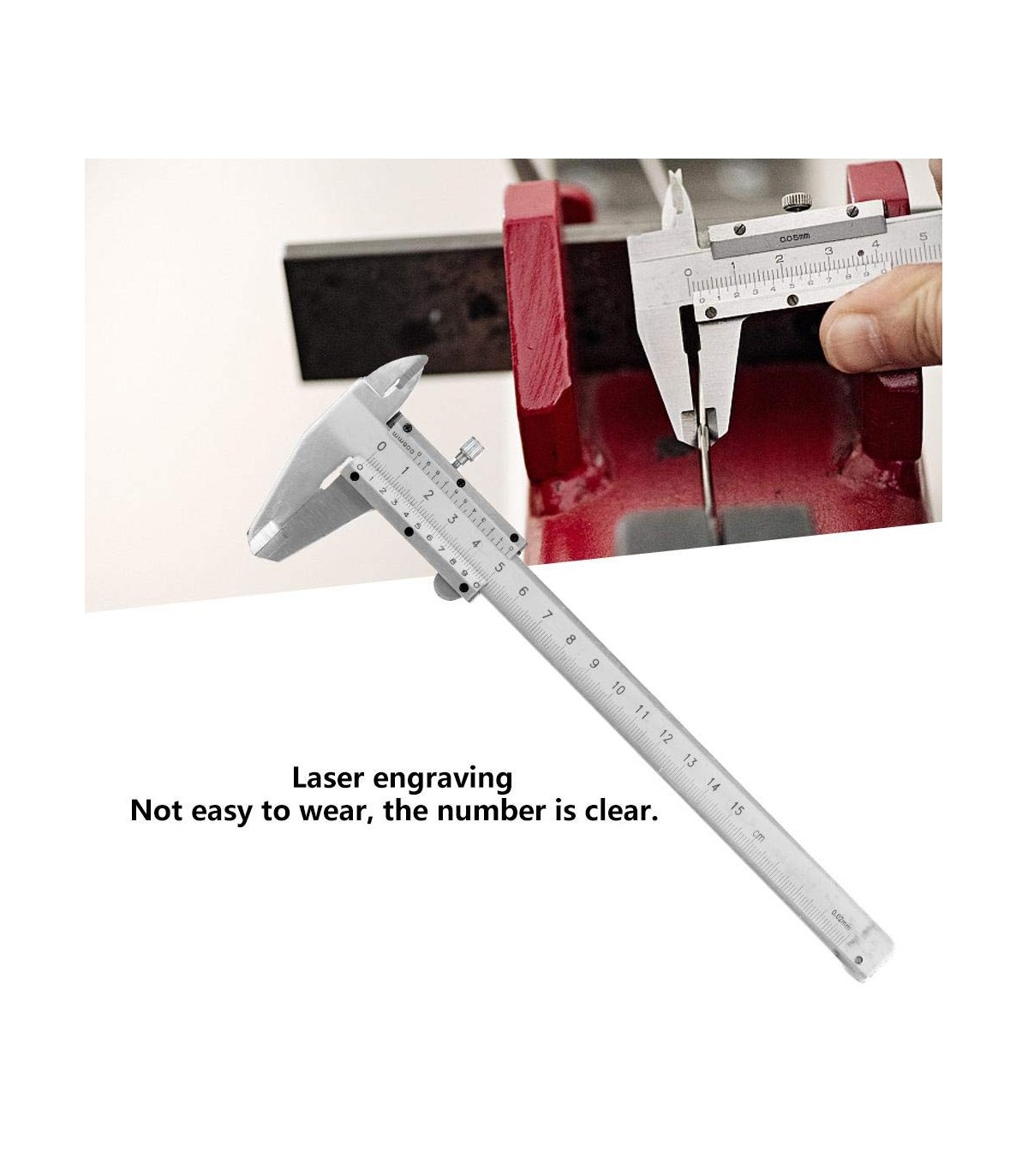 High Accuracy Carbon Steel Metal 150mm Mechanical Vernier Caliper ...