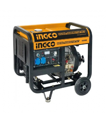 Ingco GDE50001 220-240 V Single Phase 4.5 kW Diesel Generator ...