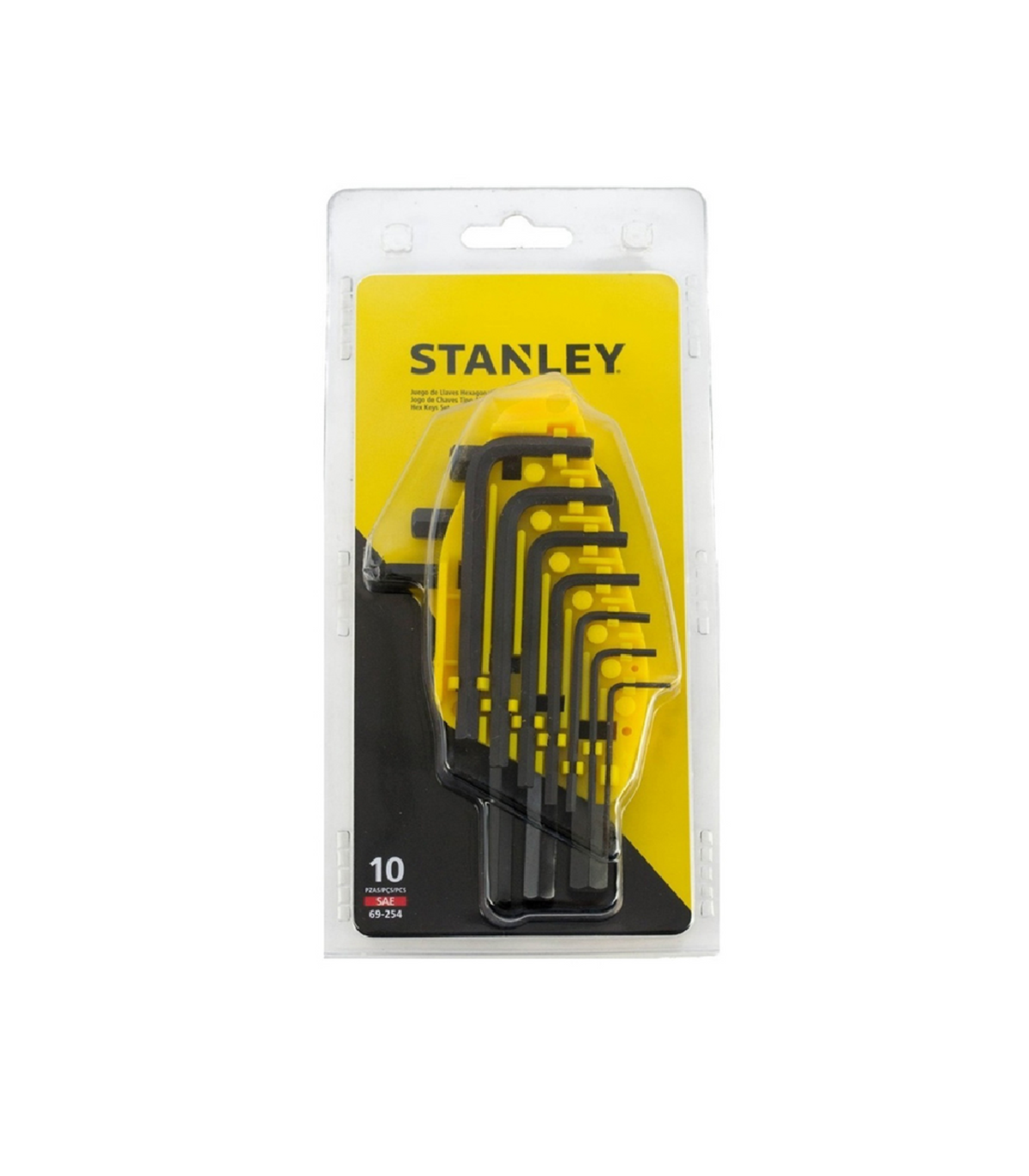 Stanley 69-254 Allen Hexagonal Short Key Set - 10 Pieces - Hardware ...