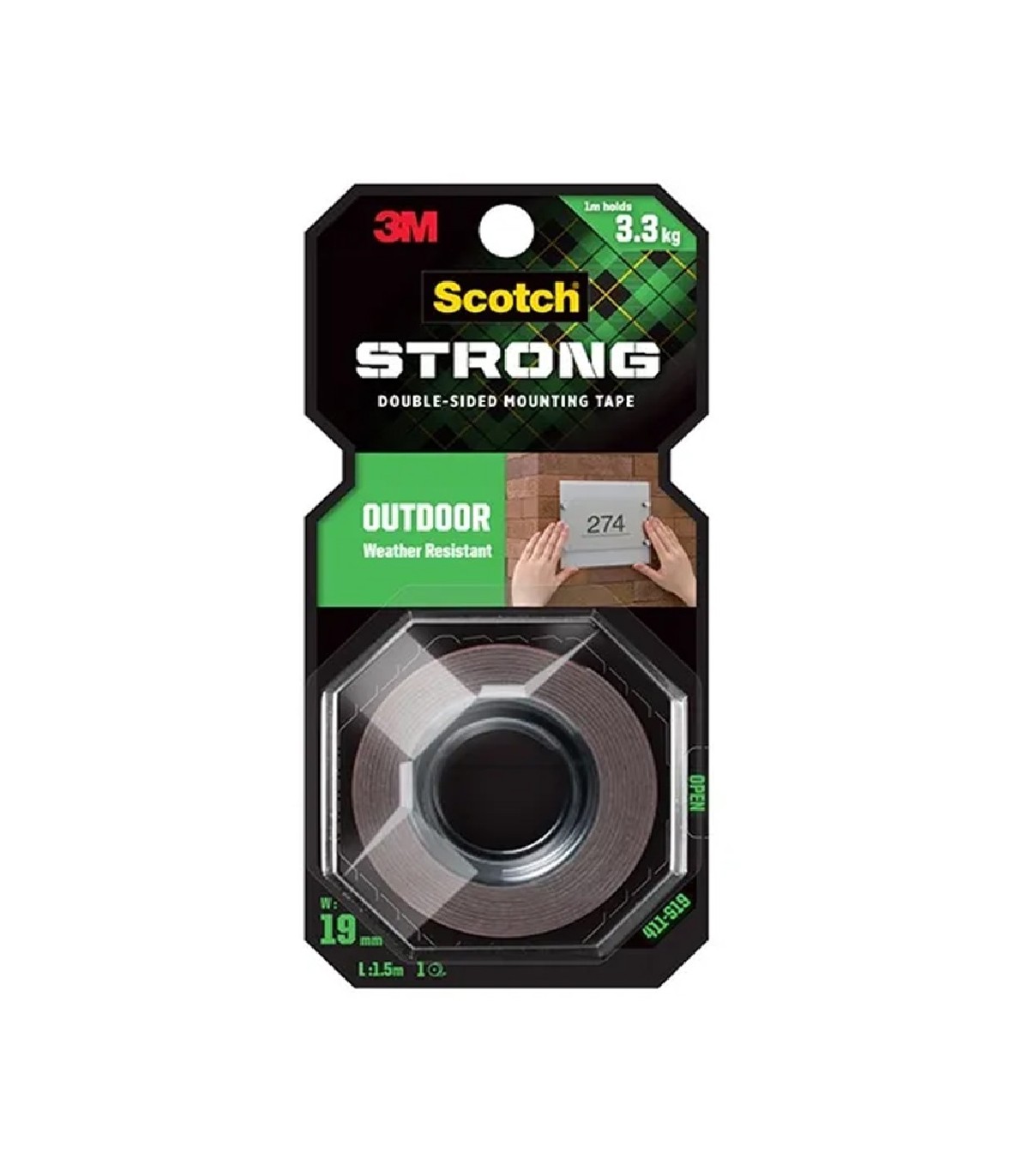 3M Scotch Strong Outdoor Double Sided Mounting Tape - Hardware Specialist