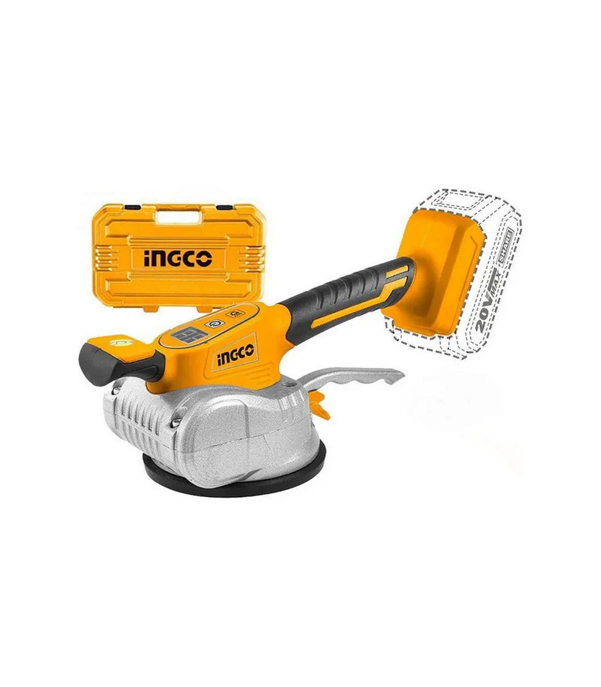 Ingco CTVLI20101 20V Lithium-Ion Tile Vibration Machine With 125mm ...