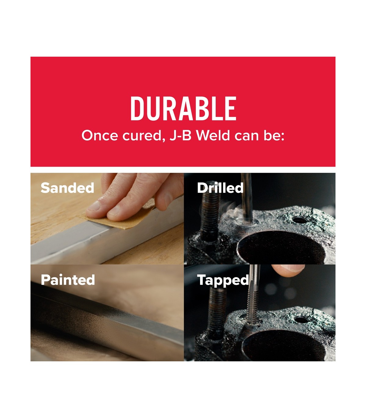 J-B Weld 50165 Cold-Weld Steel Reinforced Epoxy Adhesives Syringe ...