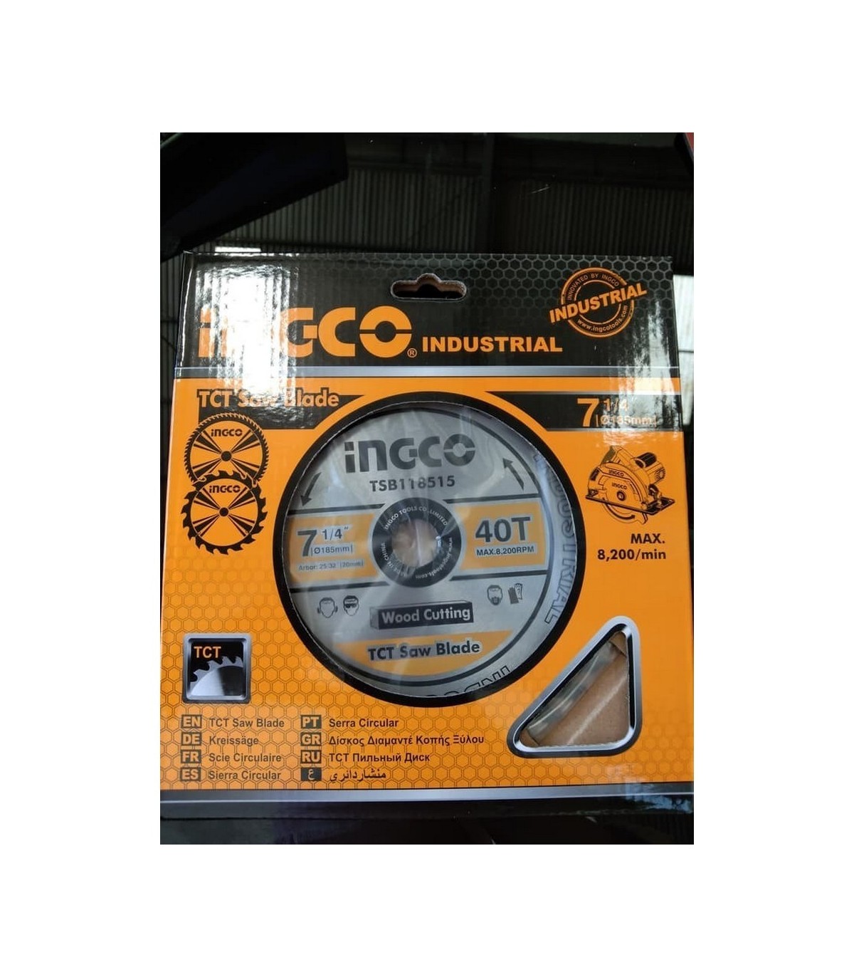 Ingco TSB118515 7 Inch 40T Wood Cutting TCT Saw Blade - Hardware Specialist