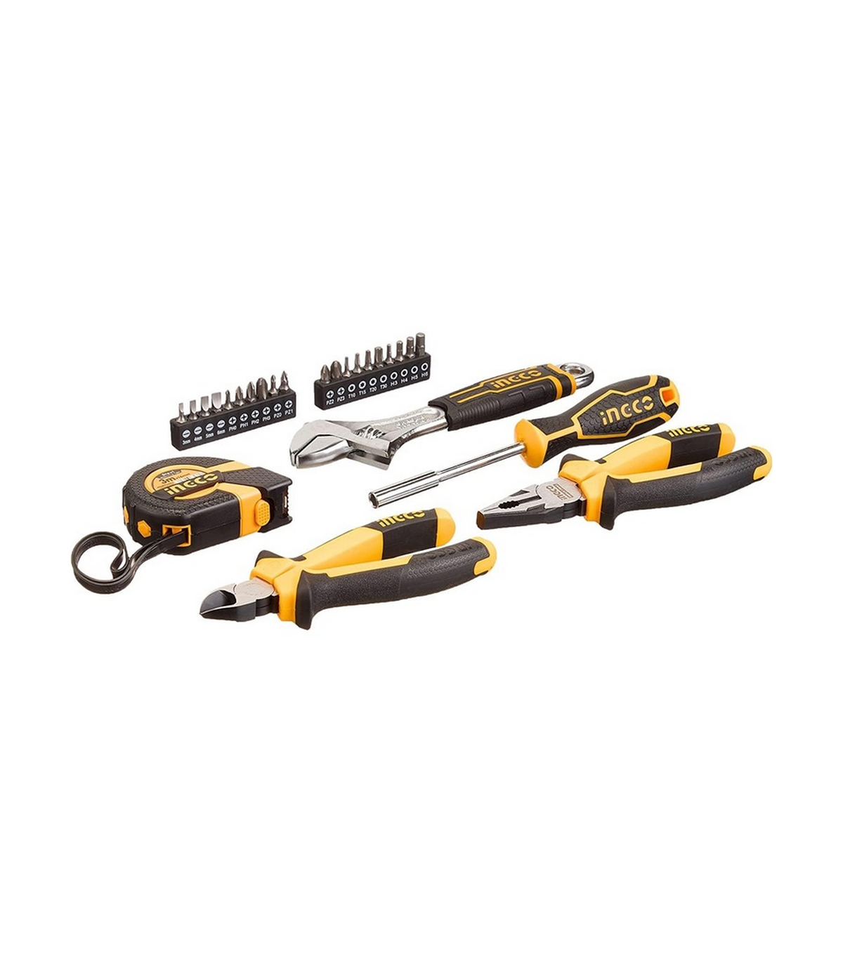 Ingco HKTH10258 Hand Tool Set With Plastic Hard Case - 25 Pieces ...