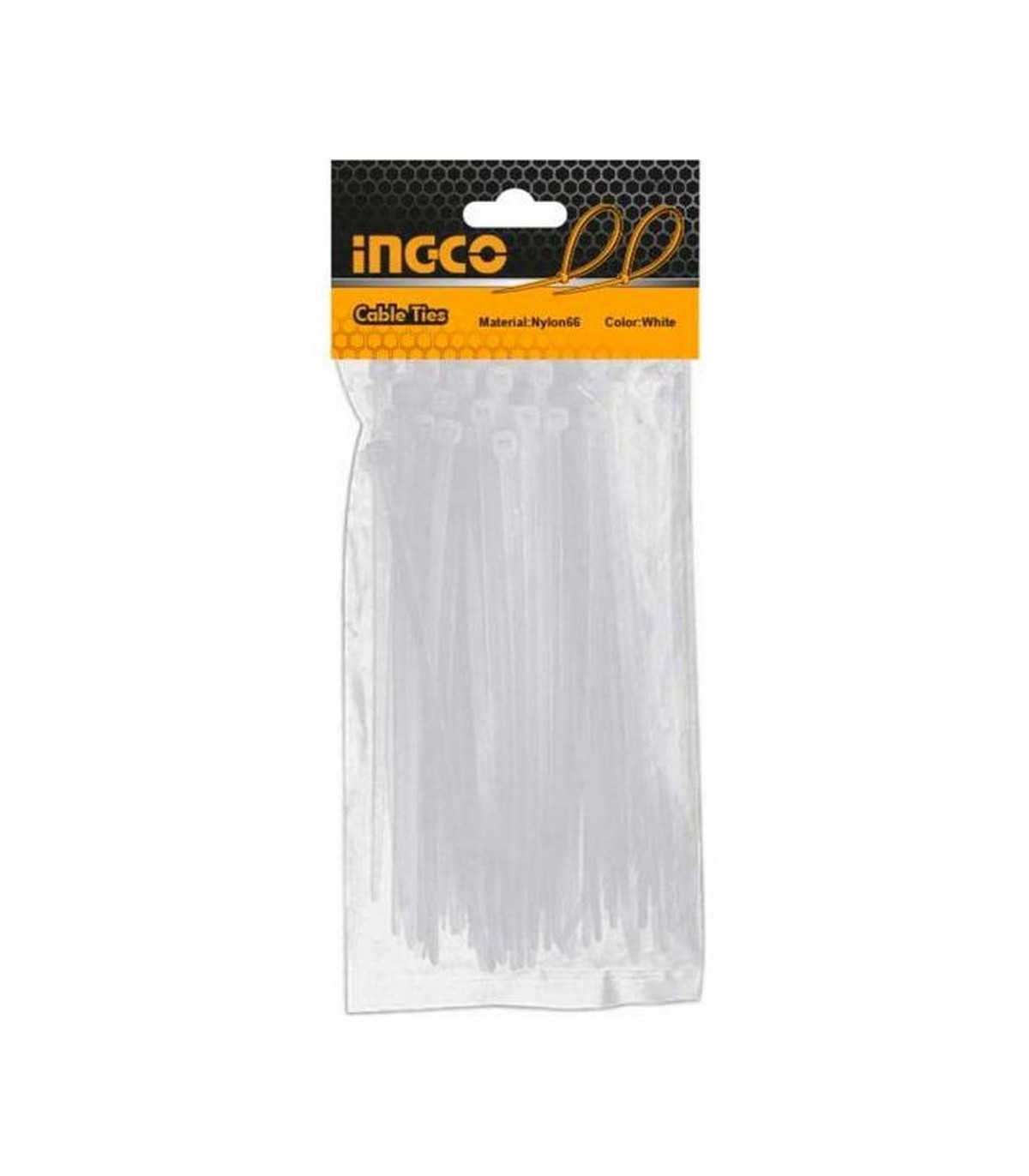Ingco HCTB25048 250 x 4.8mm Cable Ties - Hardware Specialist