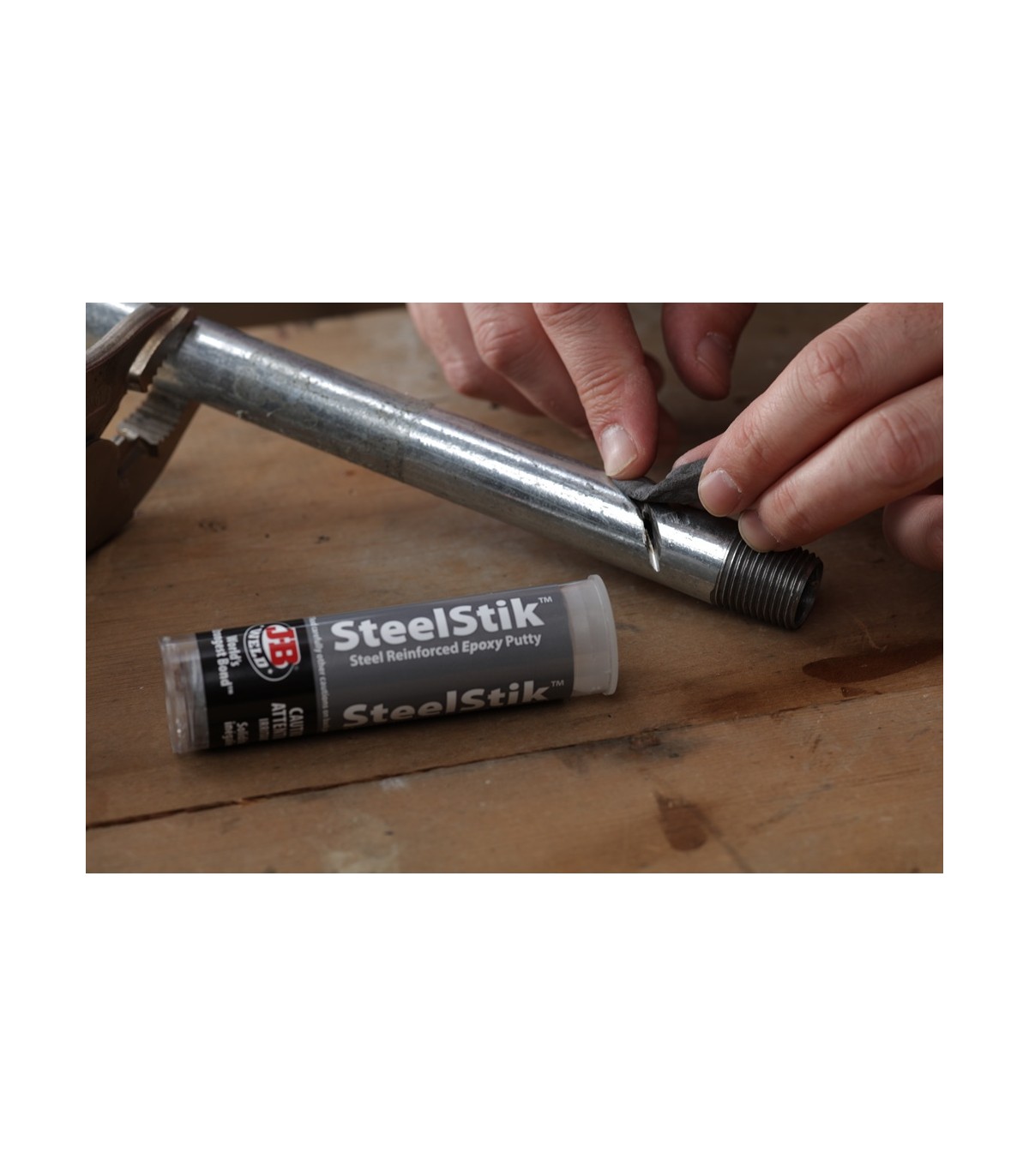 J-B Weld 8267 SteelStik Steel Reinforced Epoxy Putty Stick - 2 oz ...