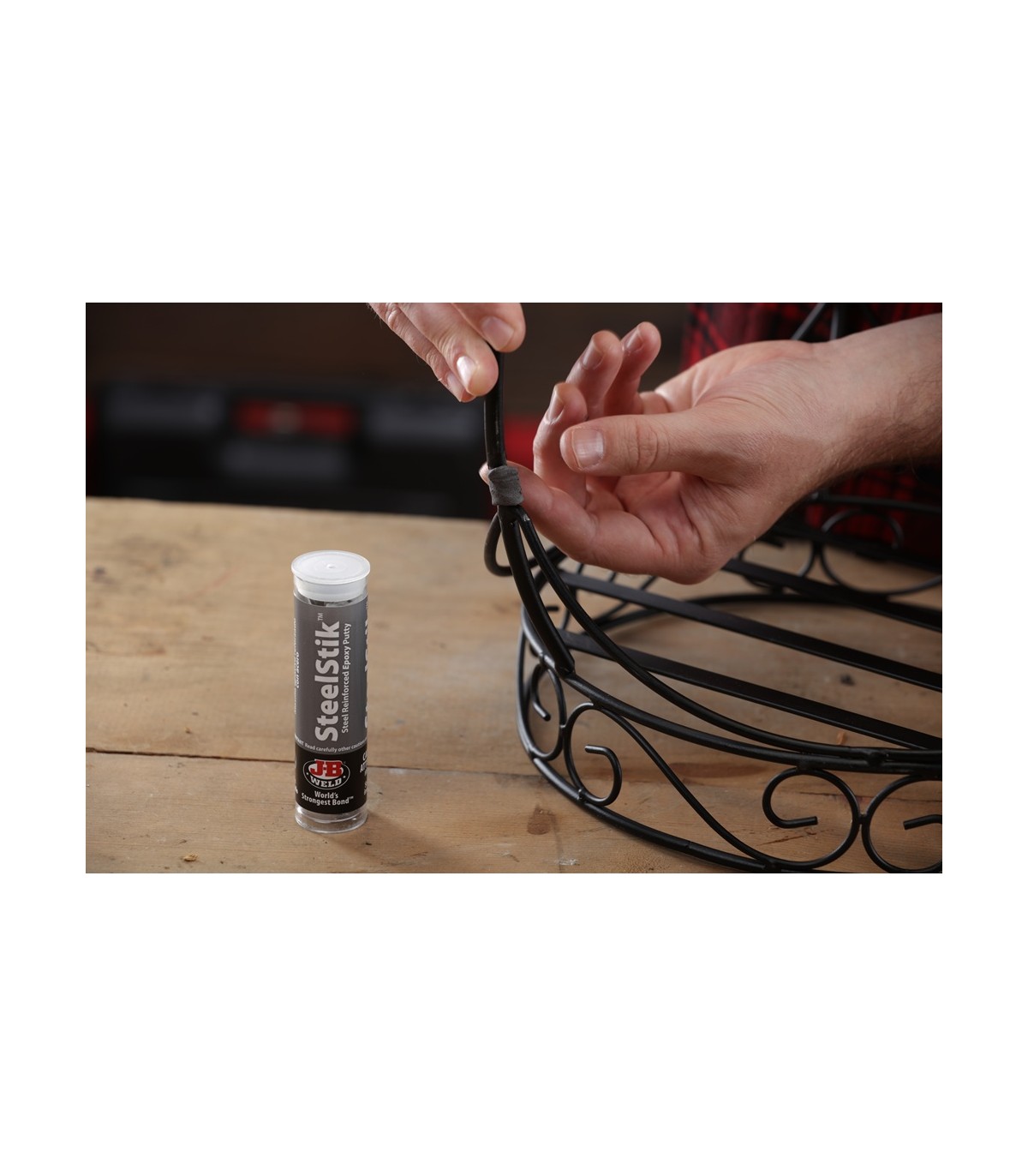 J-B Weld 8267 SteelStik Steel Reinforced Epoxy Putty Stick - 2 oz ...