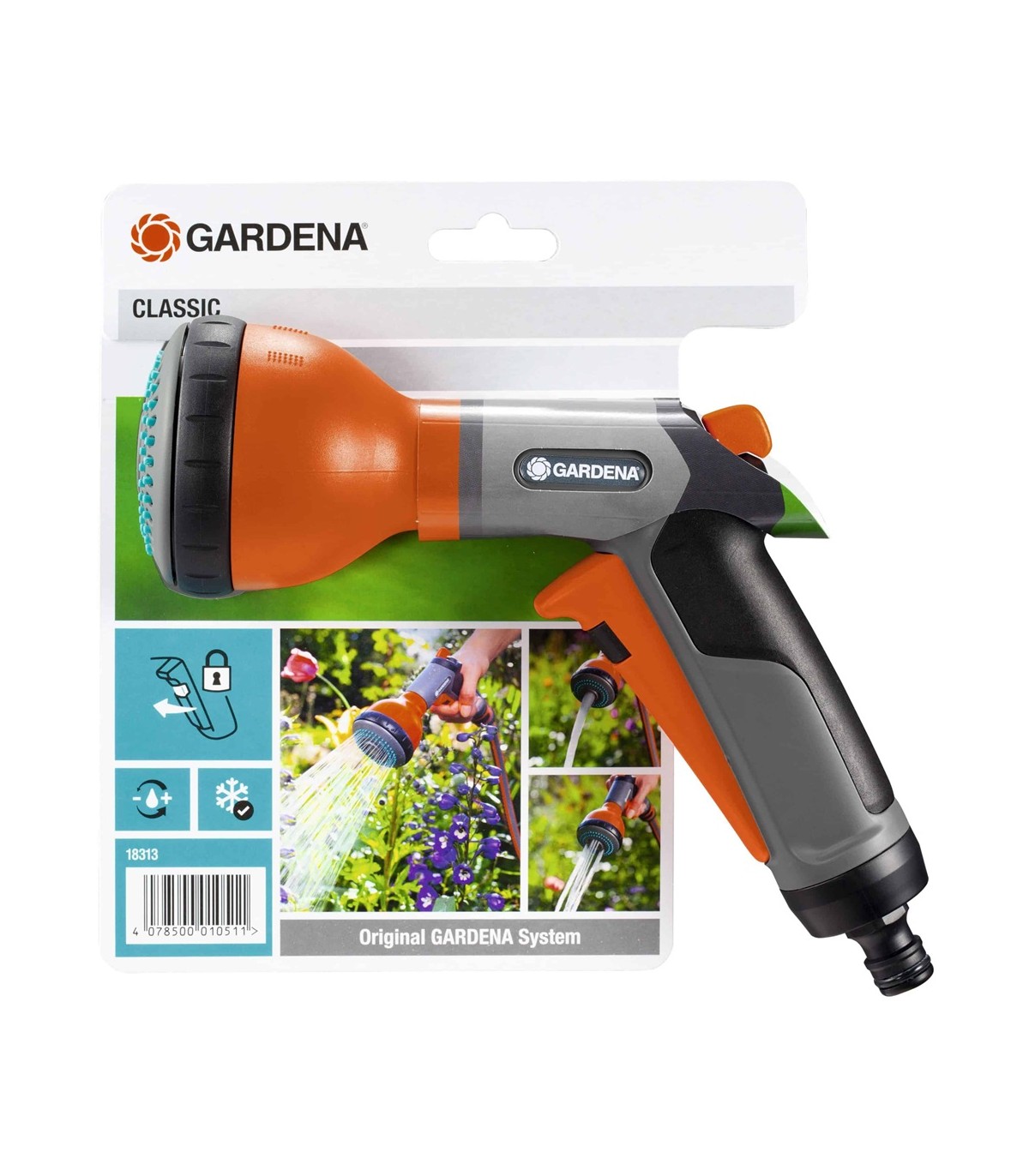 Gardena 18313 Comfort Cleaning Nozzle Adjustable Spray Gun - Hardware ...