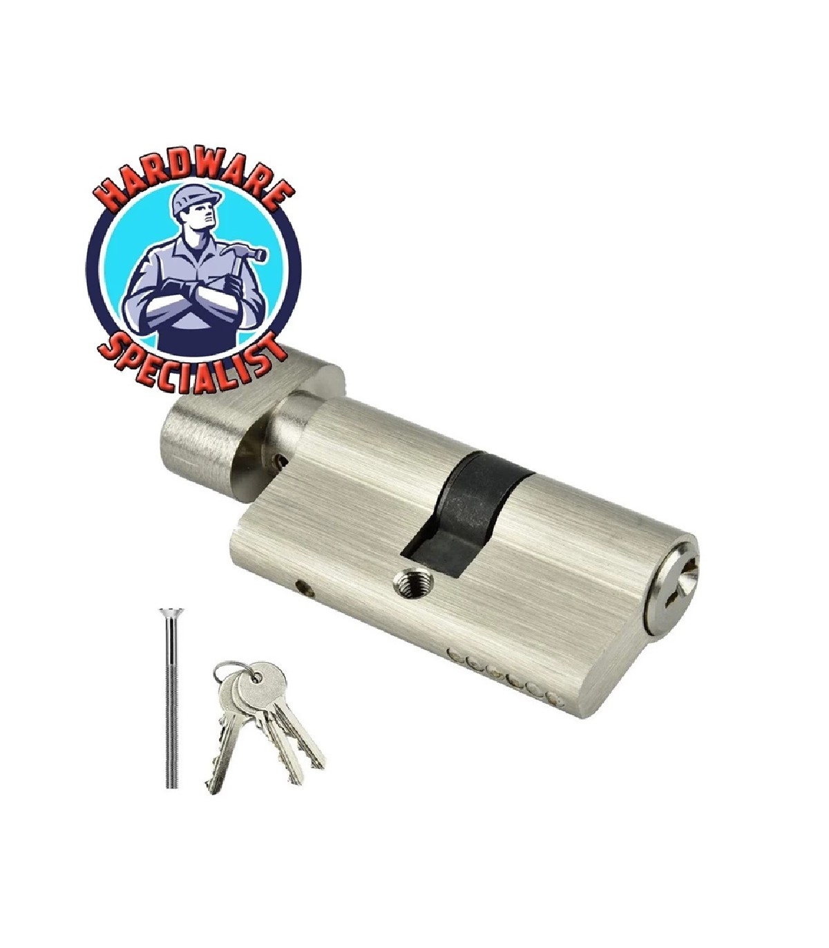 Hardware Specialist Thumbturn Euro 70mm Double Key Cylinder Lock ...
