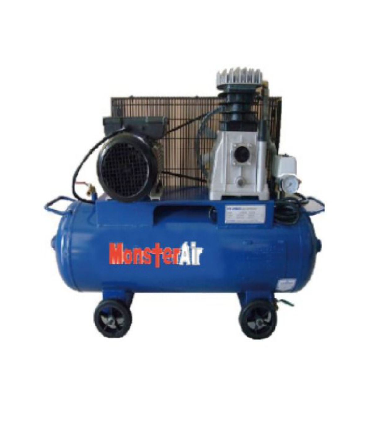 MonsterAir SA20-50H Single Phase 2HP Belt Driven Piston Air Compressor ...