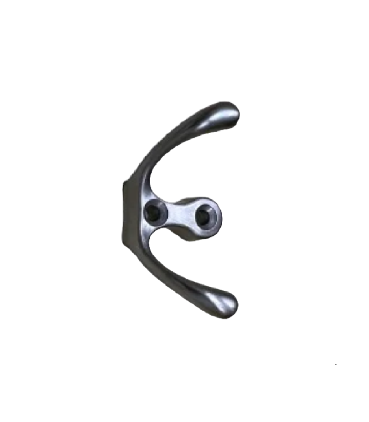 HK-DH-BSN Brushed Stainless Steel Double Hook - Hardware Specialist