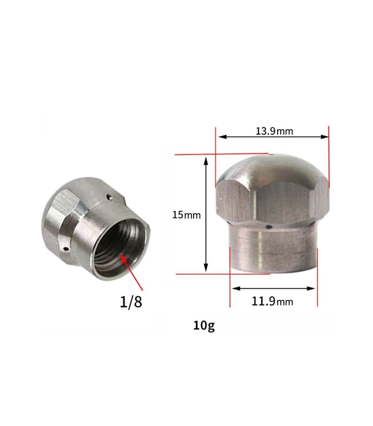 High Pressure G 1/8 Fitting Thread Pressure Washer Spray Nozzle ...