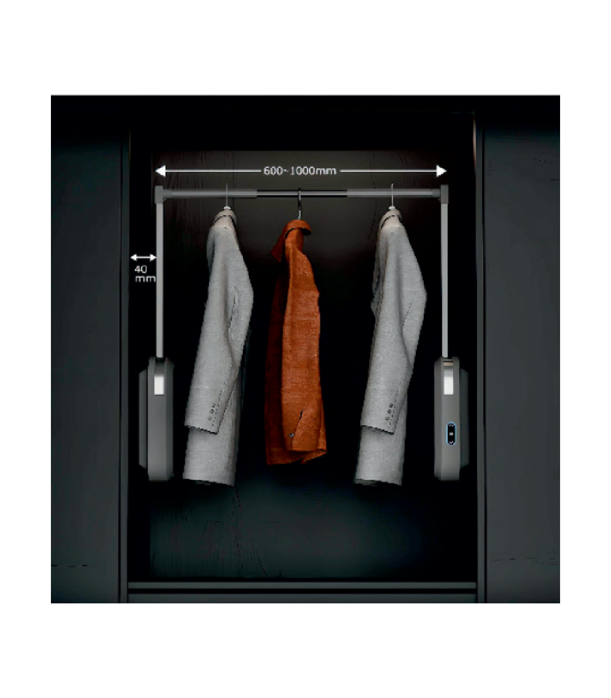 Moco MWL01 Aluminum Smart Wardrobe Lift - Hardware Specialist