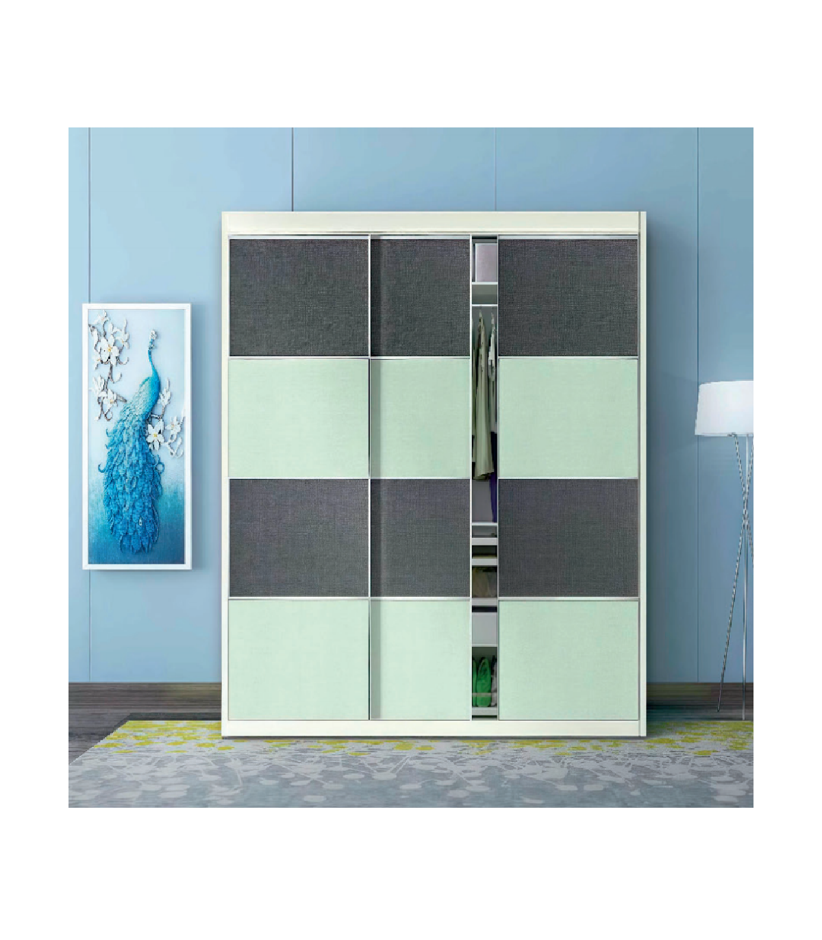 Moco KS899 2-Door Ultra-Quiet Cabinet Sliding Door System - Hardware ...