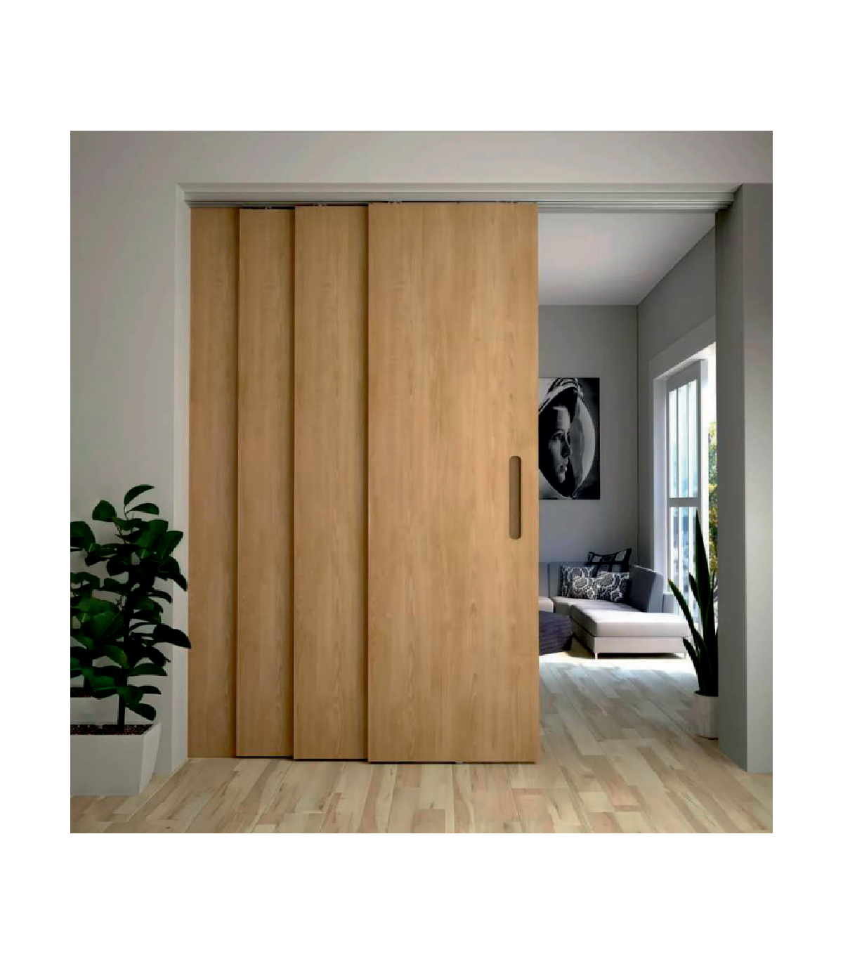 Moco KS514 Soft Closing 3+1 Telescopic Sliding Door System - Hardware ...