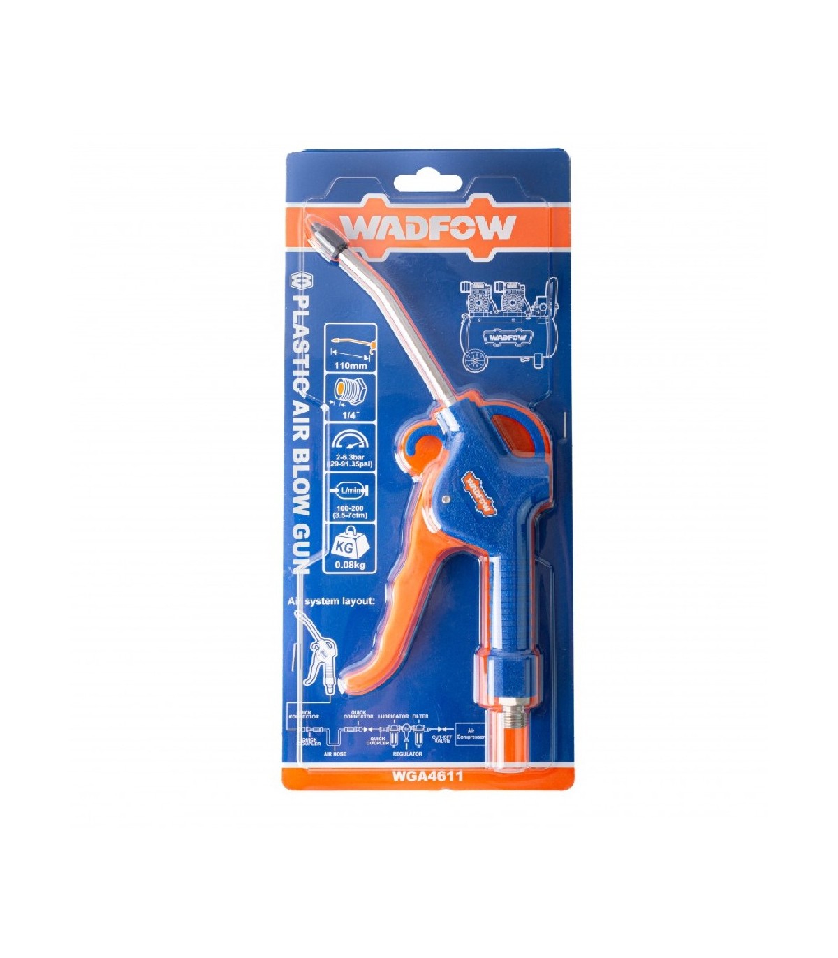 Wadfow WGA4611 110mm Air Blow Gun | Hardware Specialist