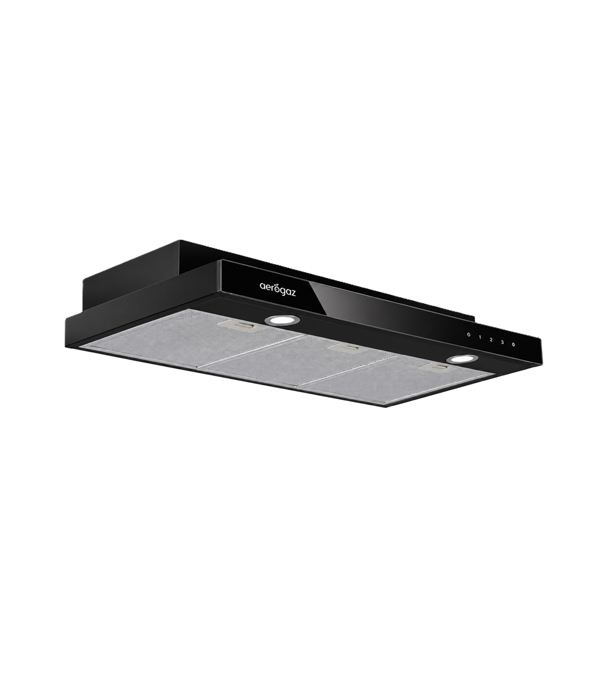 Aerogaz AZ-9100 90cm Slim Hood Black Cooker Hood - Hardware Specialist